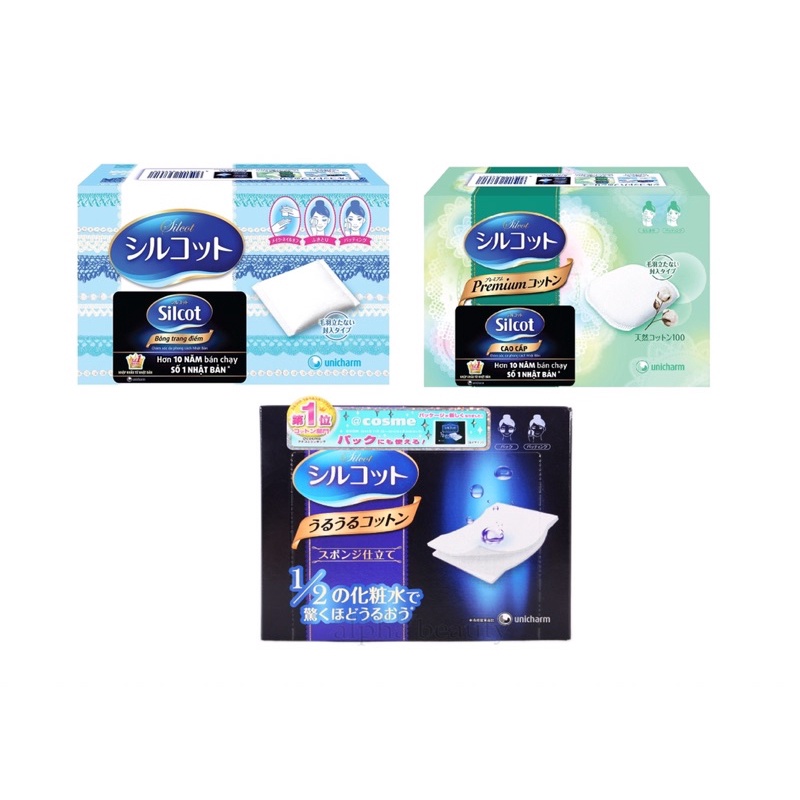 🇯🇵[HÀNG CHÍNH HÃNG] 🇯🇵 Bông tẩy trang Silcot cao cấp - 3 LOẠI | Shopee ...