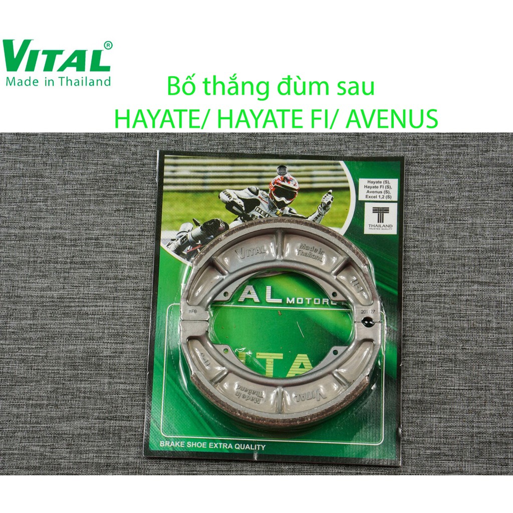 Bố thắng sau + Trước HAYATE, HAYATE FI, AVENUS hiệu VITAL - Má phanh xe ...