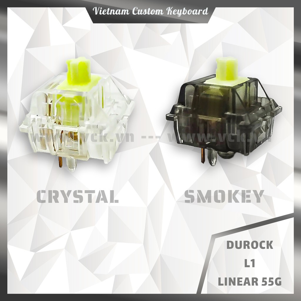 [Chuyển phát nhanh][Tóc thẳng] 14 Loại Durock L Series Switch Pre-Lubed | Linear Tốt Nhất Trong ...