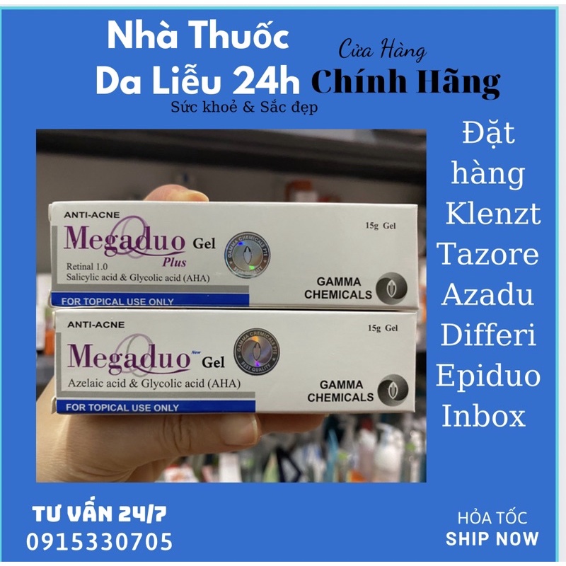 Megaduo gel new aha / Megaduo Plus dưỡng cho da mụn ngừa thâm mụn ...