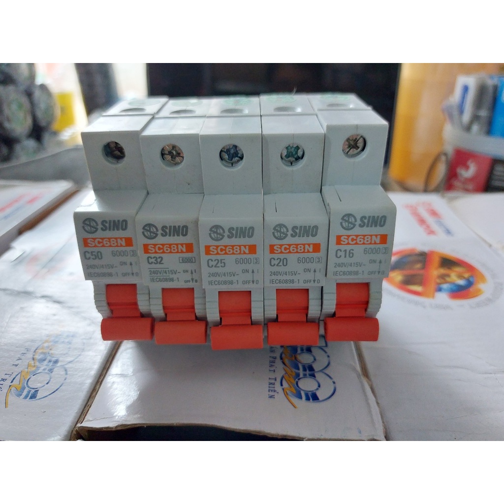 Aptomat Át tép Sino 1P 16A/20A/25A/32A/50A (Cầu dao tự động-SC68N) | Shopee Việt Nam