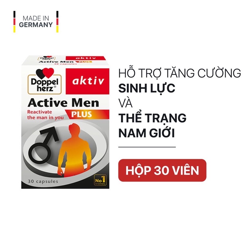 Doppelherz Aktiv Active Men Plus, hỗ trợ tăng cường sinh lực nam giới ...