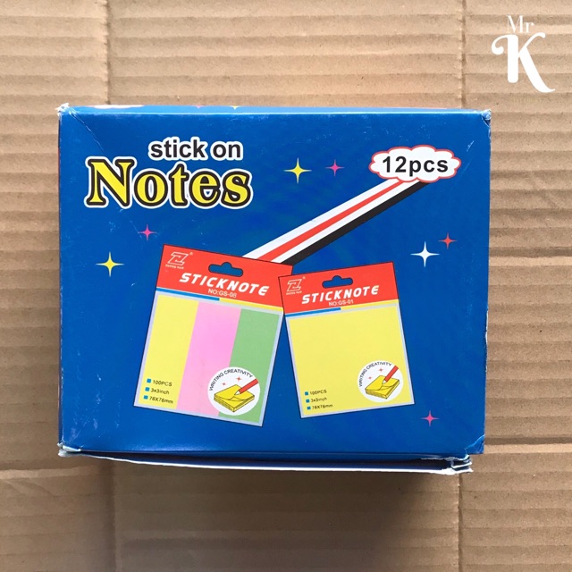 HỘP 12 XẤP GIẤY NOTE MÀU VÀNG GS [100 TỜ / 1 XẤP] | Shopee Việt Nam