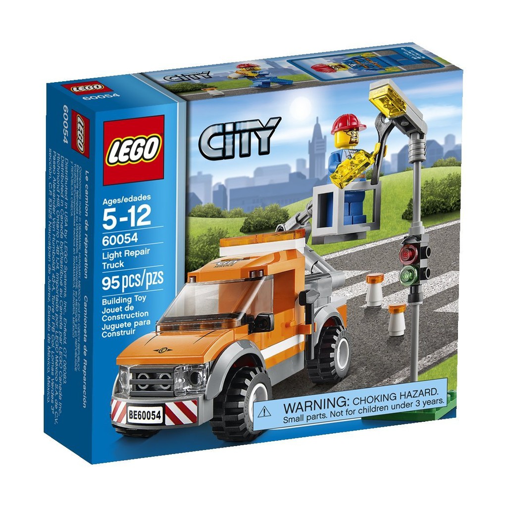 [HAPPY•BRICKS] LEGO City 60054 Light Repair Truck – Xe tải sửa đèn ...