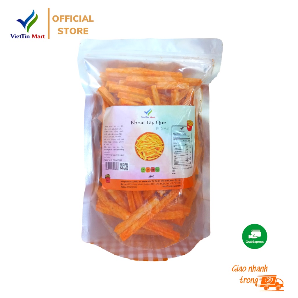 Khoai Tây Que Phô Mai Viettin Mart 250g | Shopee Việt Nam