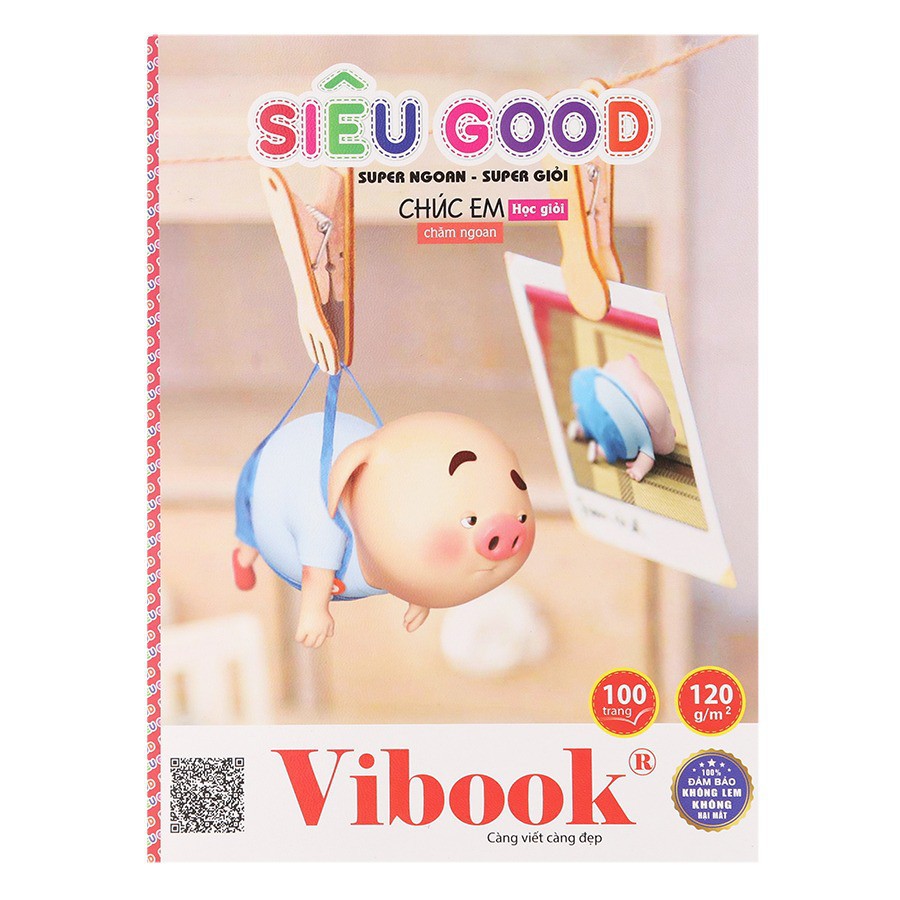 Tập Vở 100 trang 4 ô ly Vibook Vĩnh Tiến - Định Lượng Giấy Dày 120gsm ...