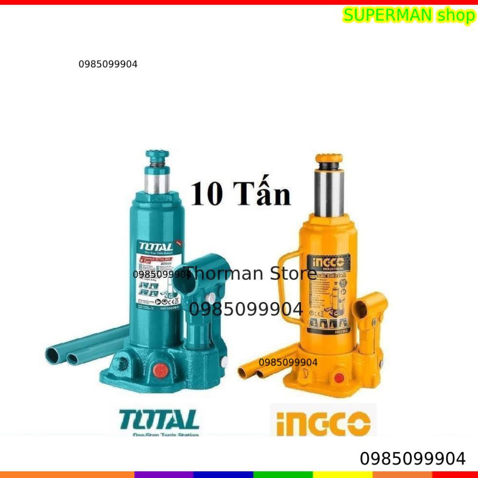 10 tấn Con đội thủy lực Ingco HBJ1002 Total THT109102 Kích đội 10 tấn ...