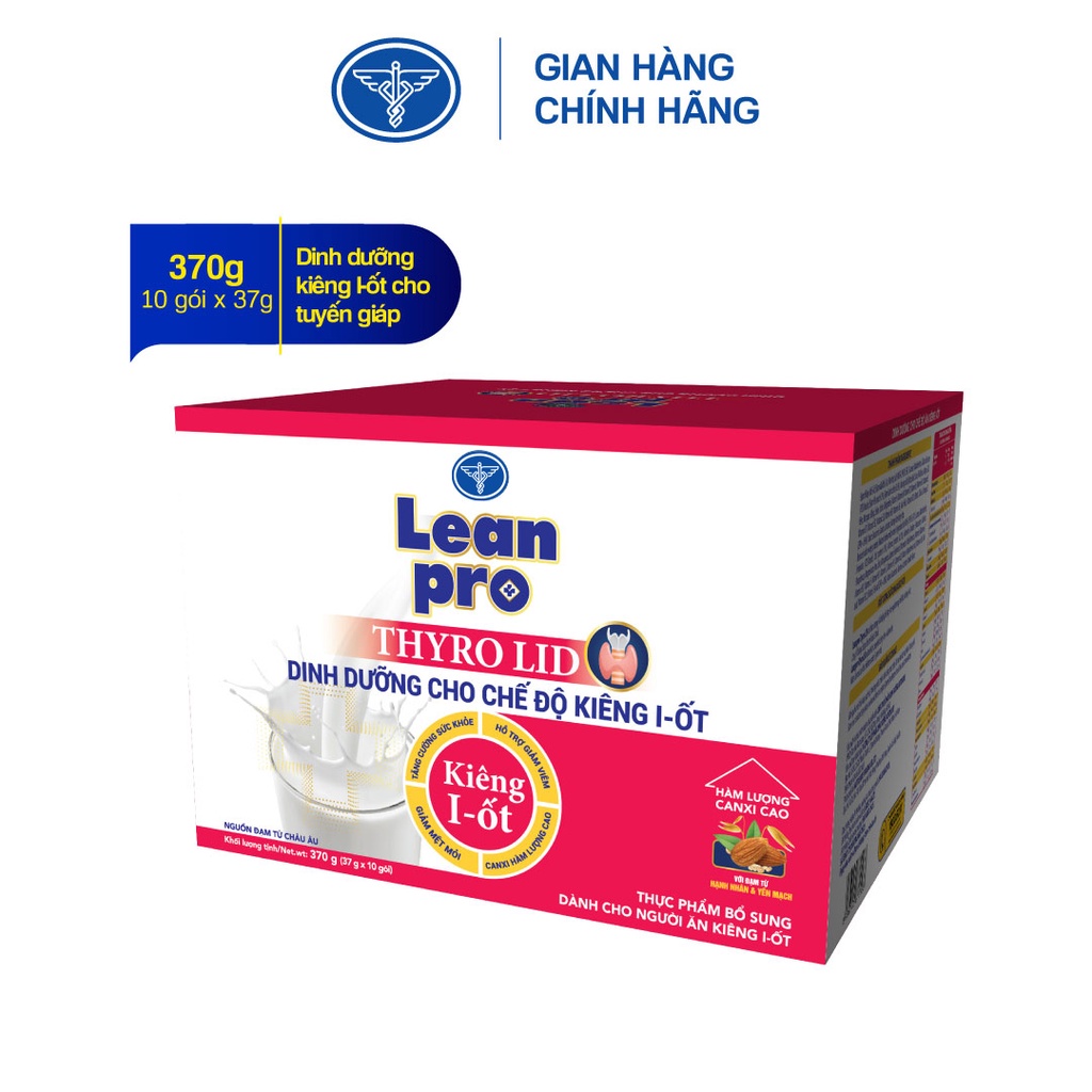 Hộp sữa Leanpro Thyro LID 370g (10gói x 37g) – Dinh dưỡng tối ưu cho ...