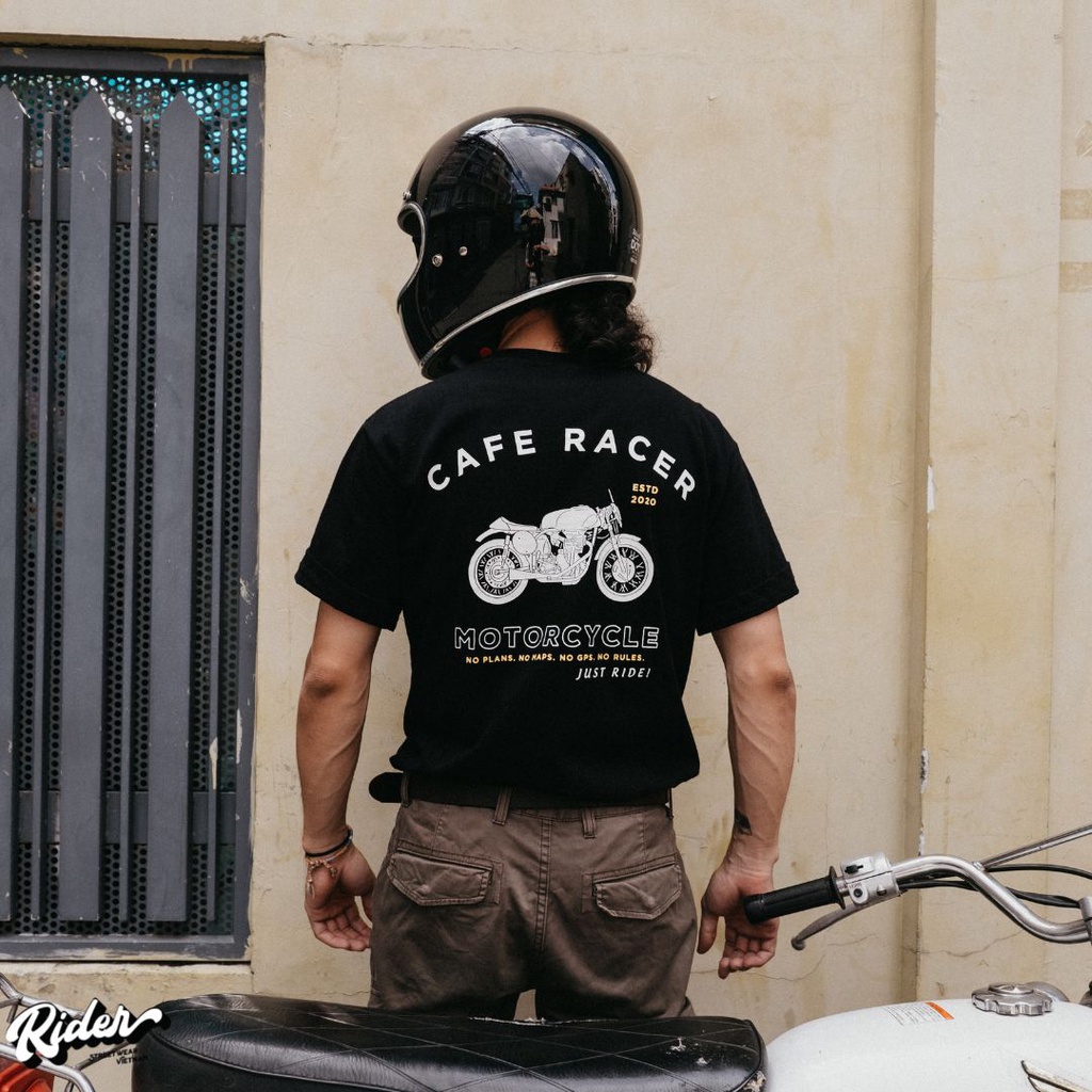 Áo thun unisex Rider Cafe Racer Ree phong cách cổ điển dành cho nam nữ | Shopee Việt Nam
