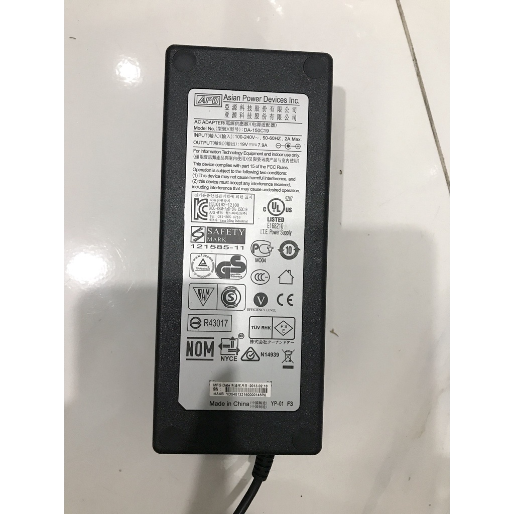 Sạc ( Adapter ) Laptop 19V 7.9A 150W Jack 5.5x2.5mm | Shopee Việt Nam