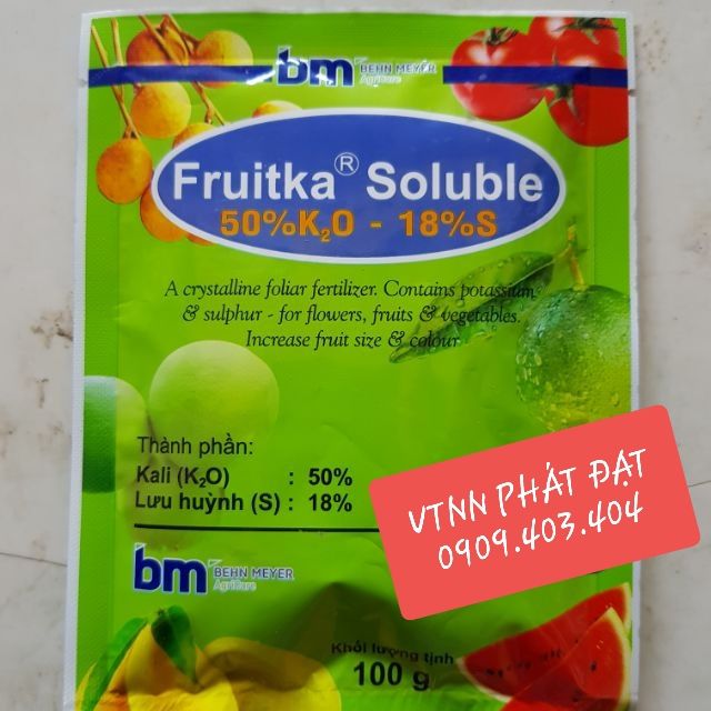 Phân Bón Lá FRUITKA (KALI ĐỨC GÓI 100G) | Shopee Việt Nam