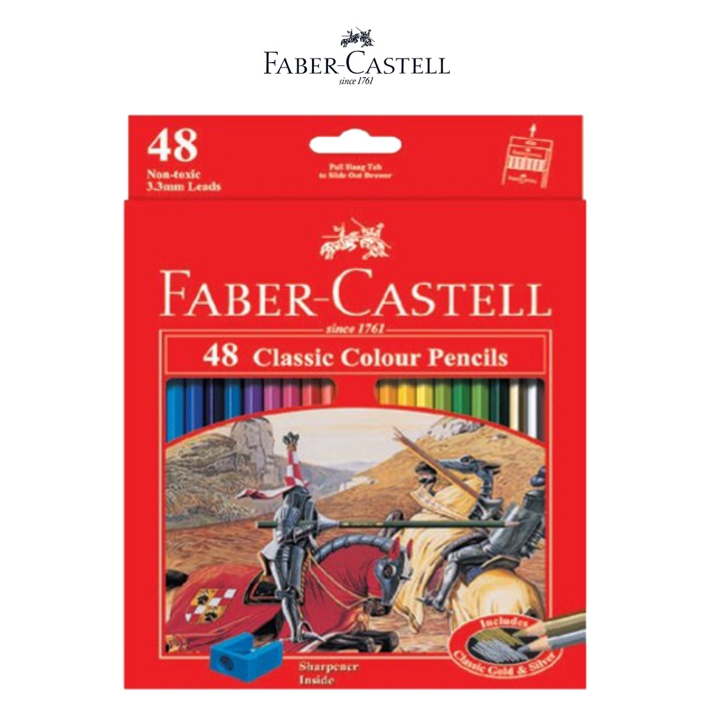 [OFFICIAL] Chì Màu Khô Classic Knight Faber-Castell | Shopee Việt Nam