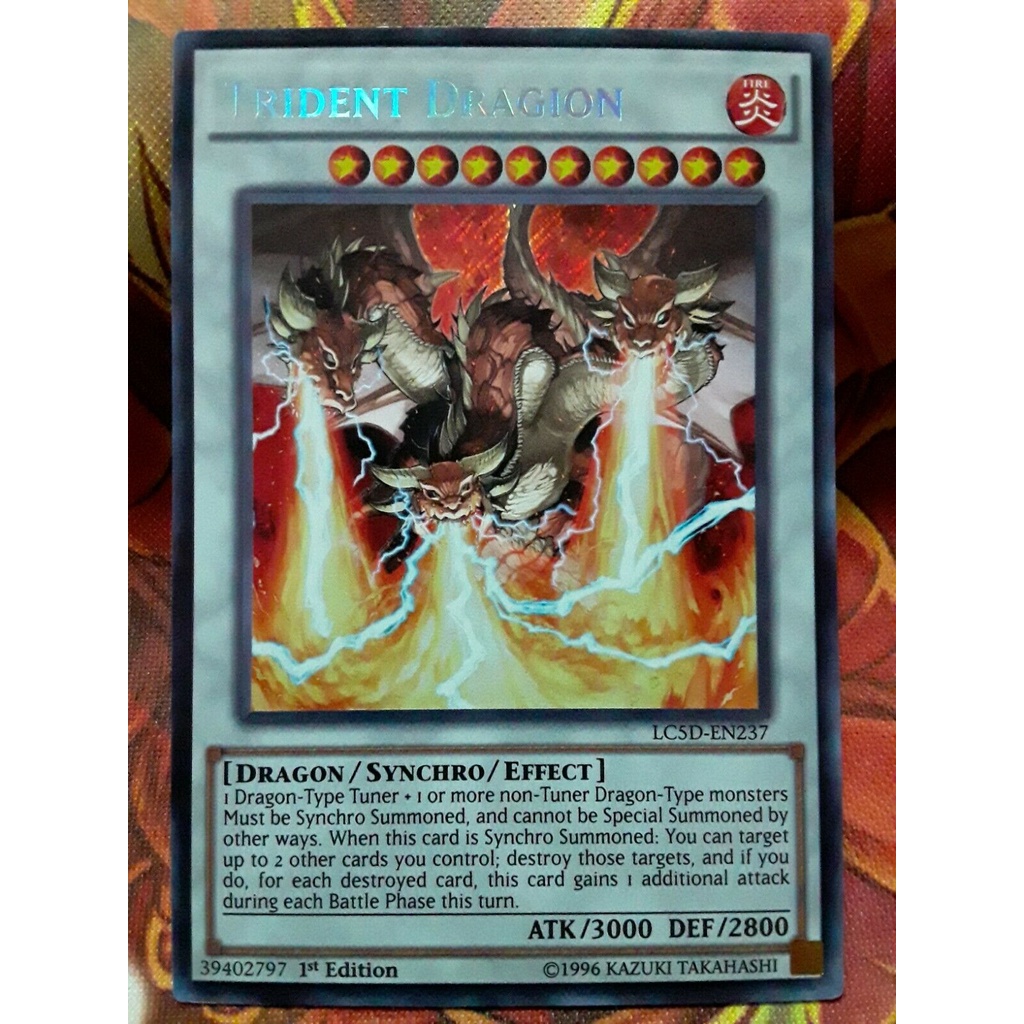 Bài Yugioh - Trident Dragion (Secret Rare) | Shopee Việt Nam
