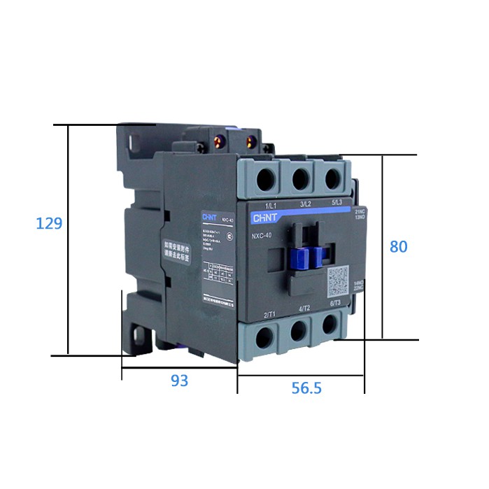(Chint) Contactor 3P NXC - 40 chịu tải động cơ lên tới 18,5KW | Shopee Việt Nam