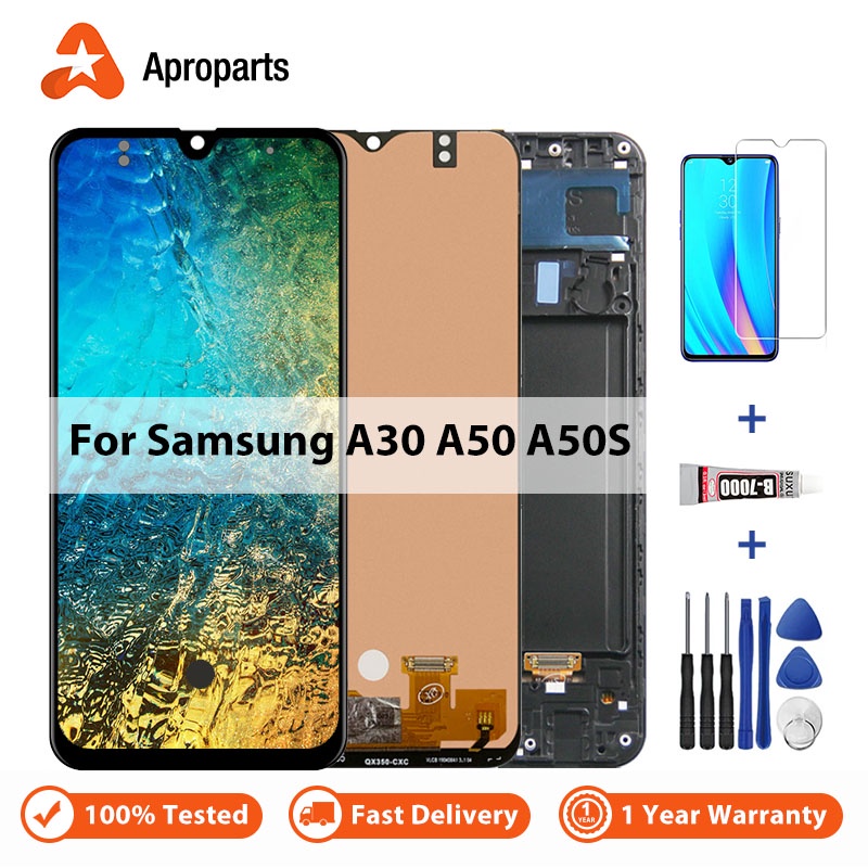Đối với Samsung Galaxy A30 A305 A50 A505 A50S A507F SM-A305F/DS A505G Màn hình LCD với màn hình ...