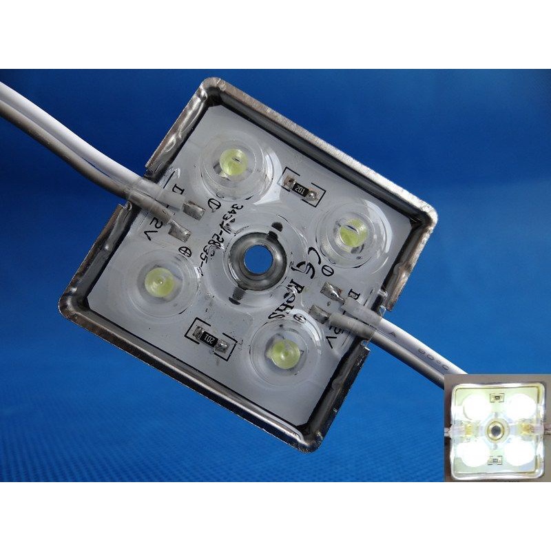 LED MODULE 4 LED 5050 ĐẾ SẮT MĂT KÍNH MÀU TRẮNG TINH | Shopee Việt Nam