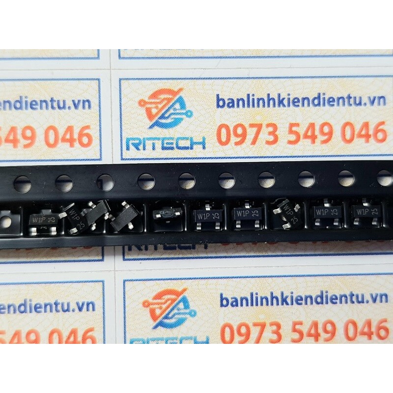 [Combo 10 chiếc] PMBT2222A ký hiệu W1P Transistor NPN 0.6A/40V SOT-23 ...