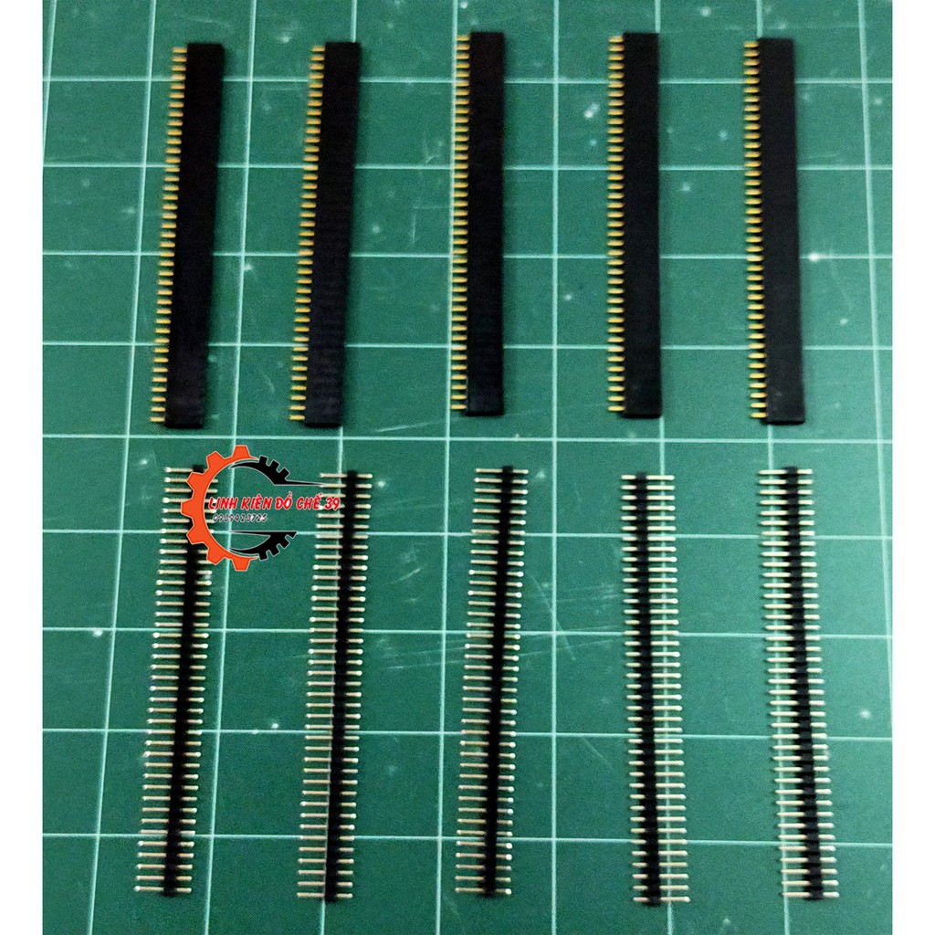 Set 10 ( 5 đực + 5 cái ) thanh Hàng rào đơn , 2.54mm 1x40 pin | Shopee Việt Nam