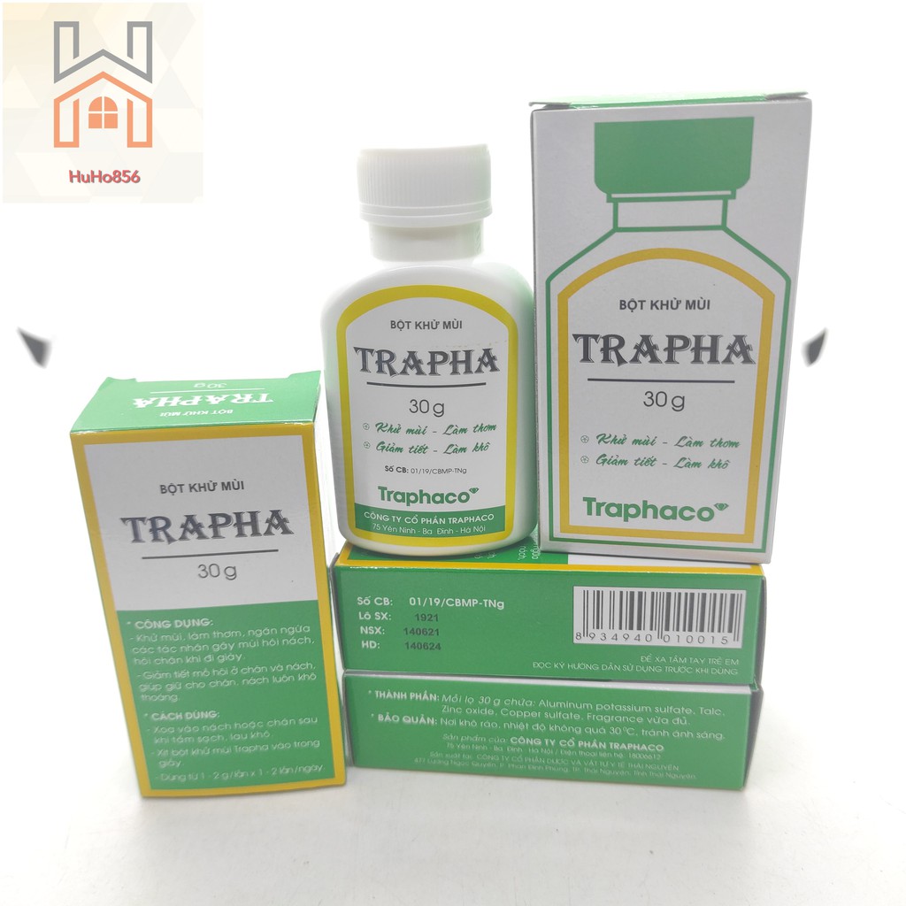 Bột Khử Mùi TRAPHA lọ 30g | Shopee Việt Nam