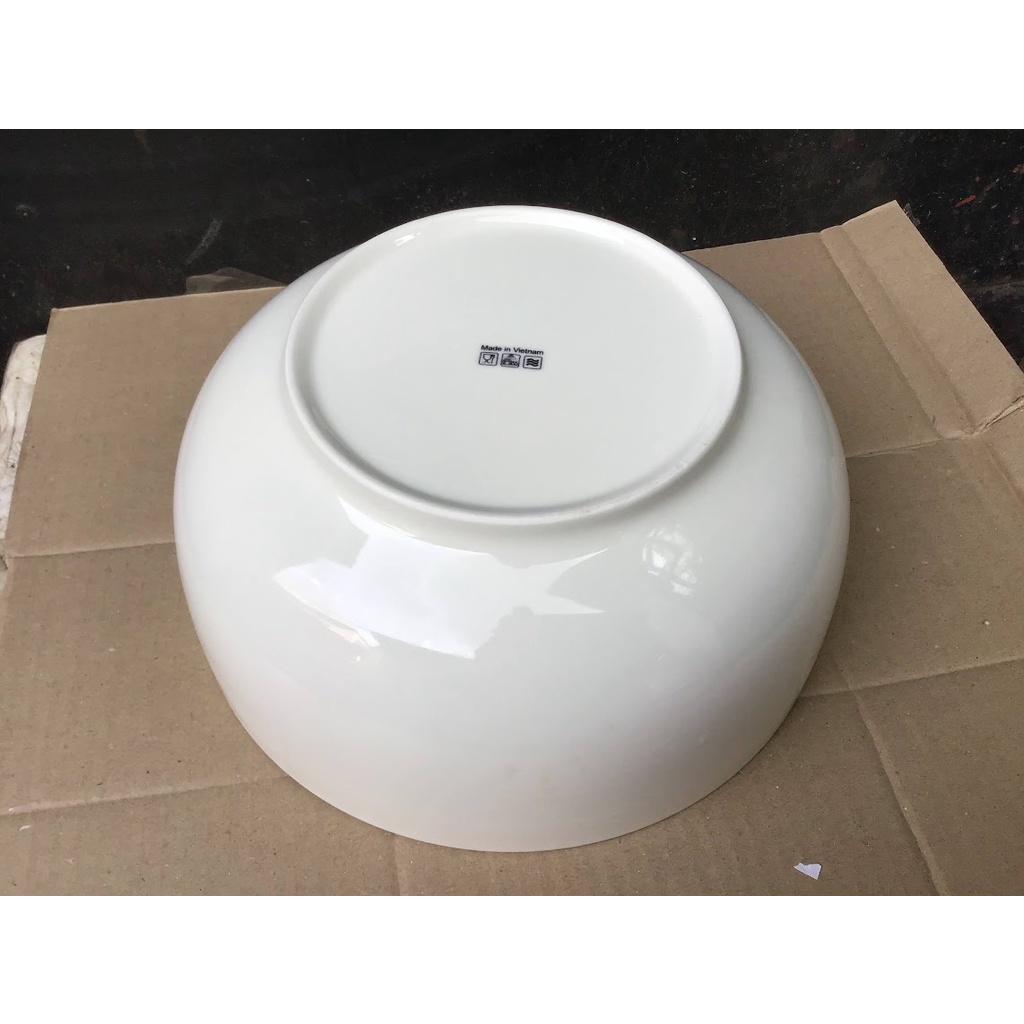 Tô sứ trắng lớn cao cấp 10 inch ( 26cm) xuất khẩu | Shopee Việt Nam