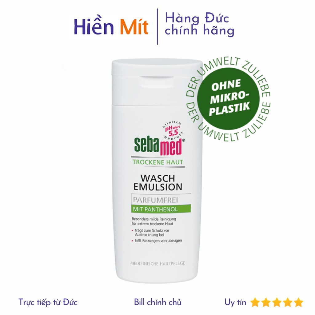 Nội địa Đức - Sữa tắm Sebamed Wash Emulsion dành cho da khô, nhạy cảm ...