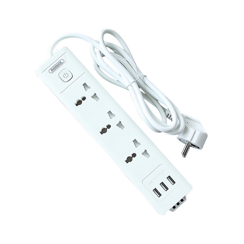 Ổ cắm điện đa năng có 3 cổng USB Remax RV-03 | Shopee Việt Nam
