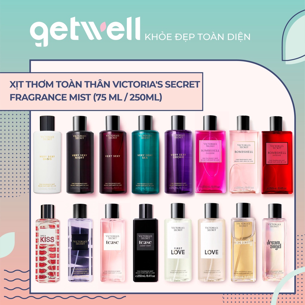 Xịt Thơm Victoria’s Secret Body Mist (250ml/75ml) - Very Sexy Bombshell ...