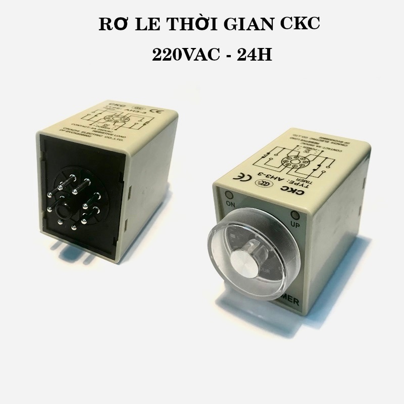 Rơ le thời gian 220V CKC AH3-3 dải thời gian 24 giờ | Shopee Việt Nam