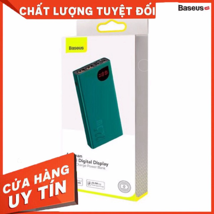 Pin dự phòng sạc nhanh , vỏ kim loại Baseus Adaman Metal Digital Display 10,000mAh (22.5W, PD ...