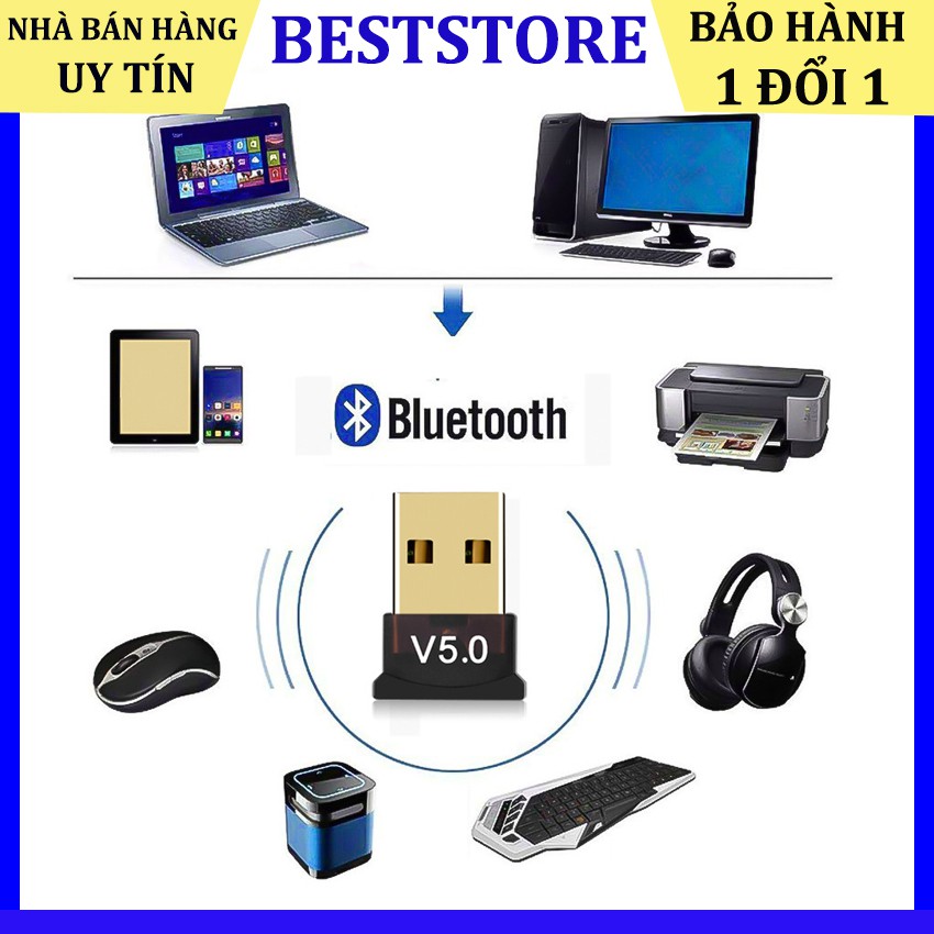 Usb phát Bluetooth 5.0 cho pc, loa tp link thiết bị kết nối âm thanh ...