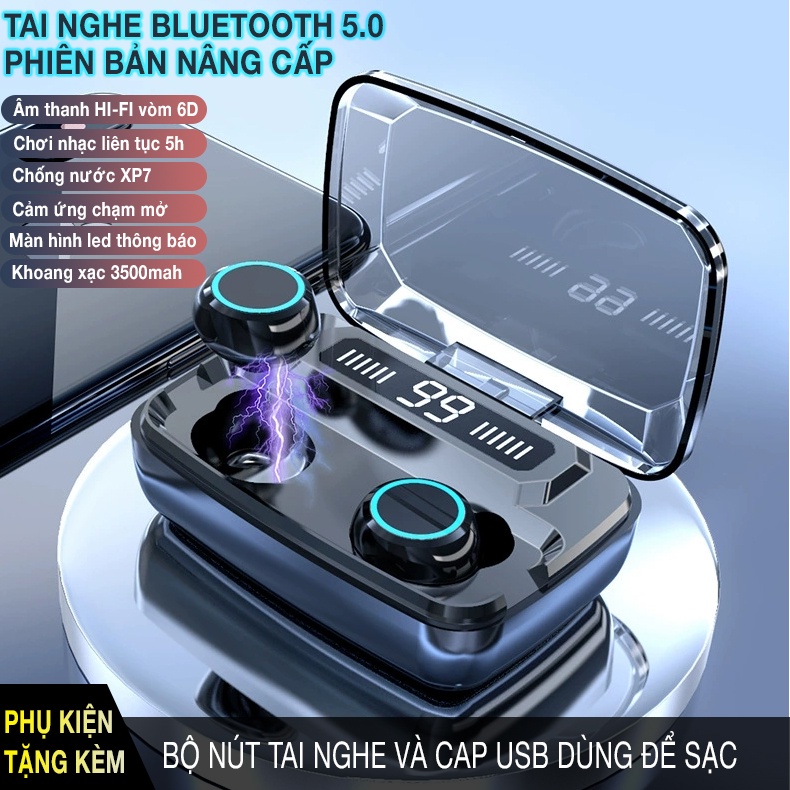 Tai nghe chơi TWS bluetooth X7 5.0 cảm ứng chạm chống nước IPX7 dung ...