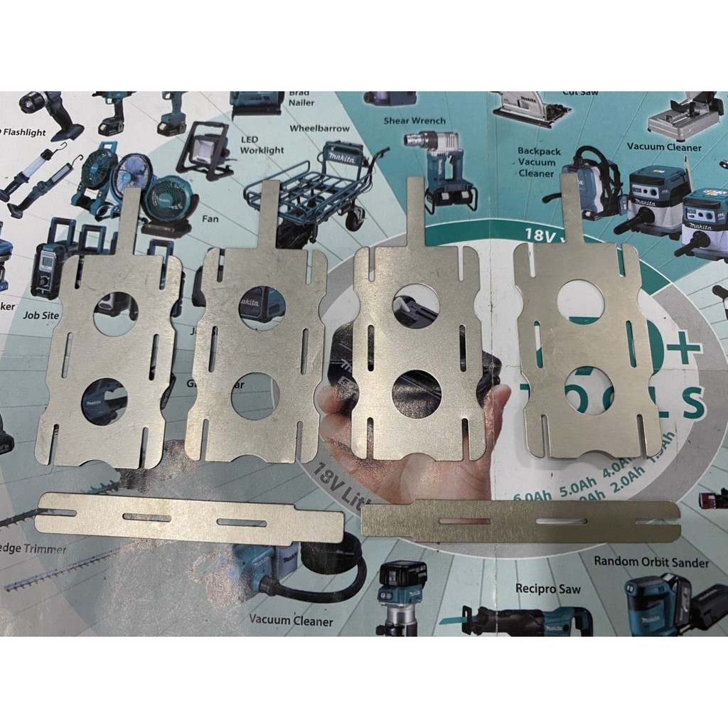 Bộ kẽm hàn cell pin 18650 5S-3P Makita và các dòng pin tương tự, size 0 ...