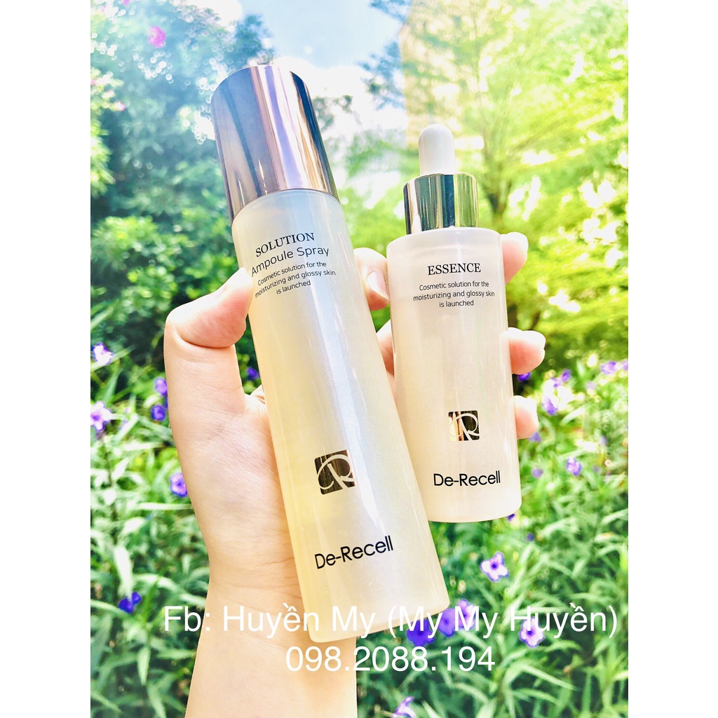 Combo De recell gồm XỊT KHOÁNG De recell SOLUTION AMPOULE SPRAY 120ml ...
