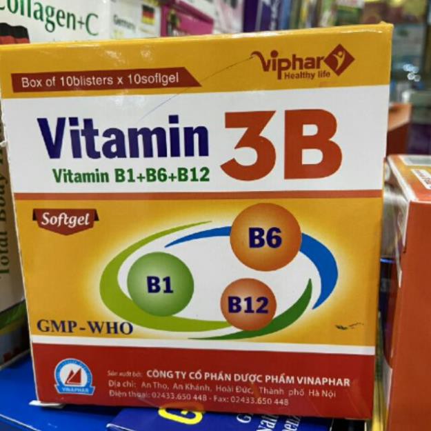 Viên bổ sung Vitamin 3B B1-B6-B12 (hộp 100 viên) | Shopee Việt Nam