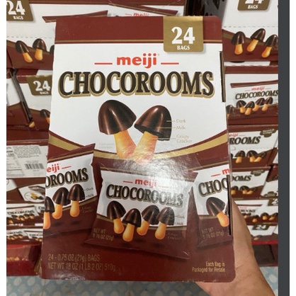Bánh nấm Meiji CHOCOROOMS 510g | Shopee Việt Nam