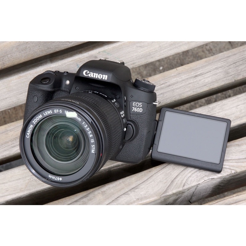 Máy ảnh canon 760D (tên khác 8000D) kit 18-55stm | Shopee Việt Nam