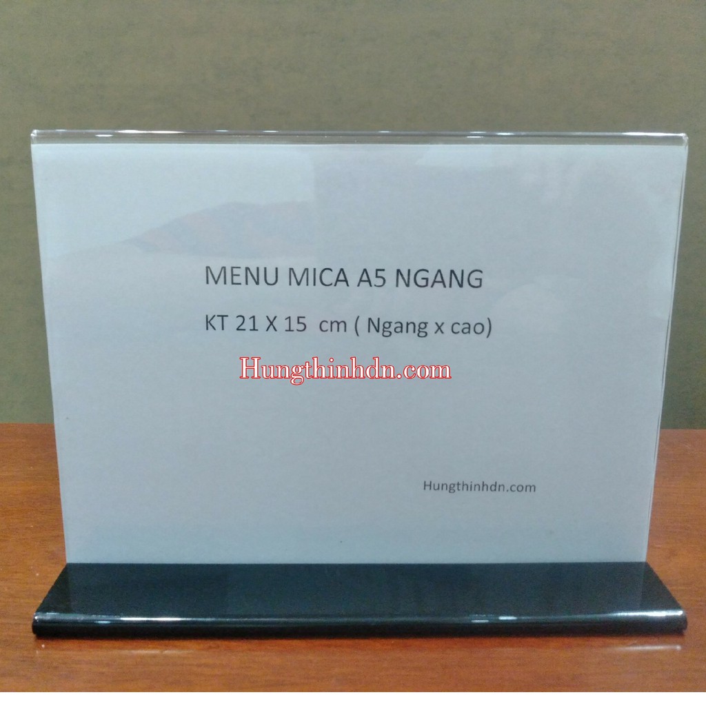 Kệ standee mica,menu mica A5 ngang - loại tốt | Shopee Việt Nam