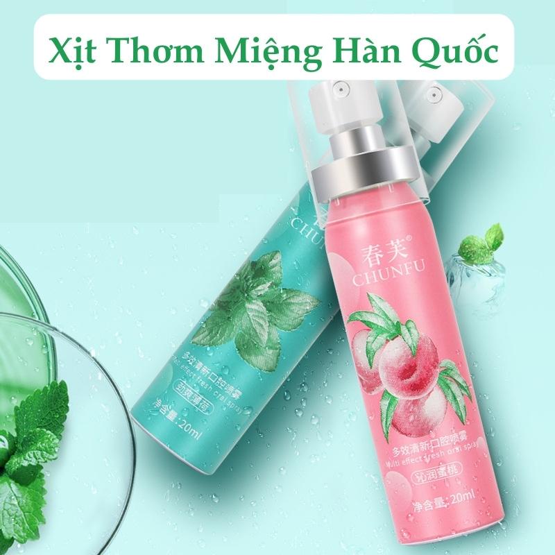Chai xịt thơm miệng Heyxi 20ml cho hơi thở thơm mát, Xịt thơm miệng vị ...