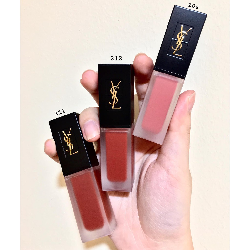 [Son YSL Chính Hãng] Son Kem YSL Tatouage Couture Velvet Cream (Màu 211-212-216-204) | Shopee ...