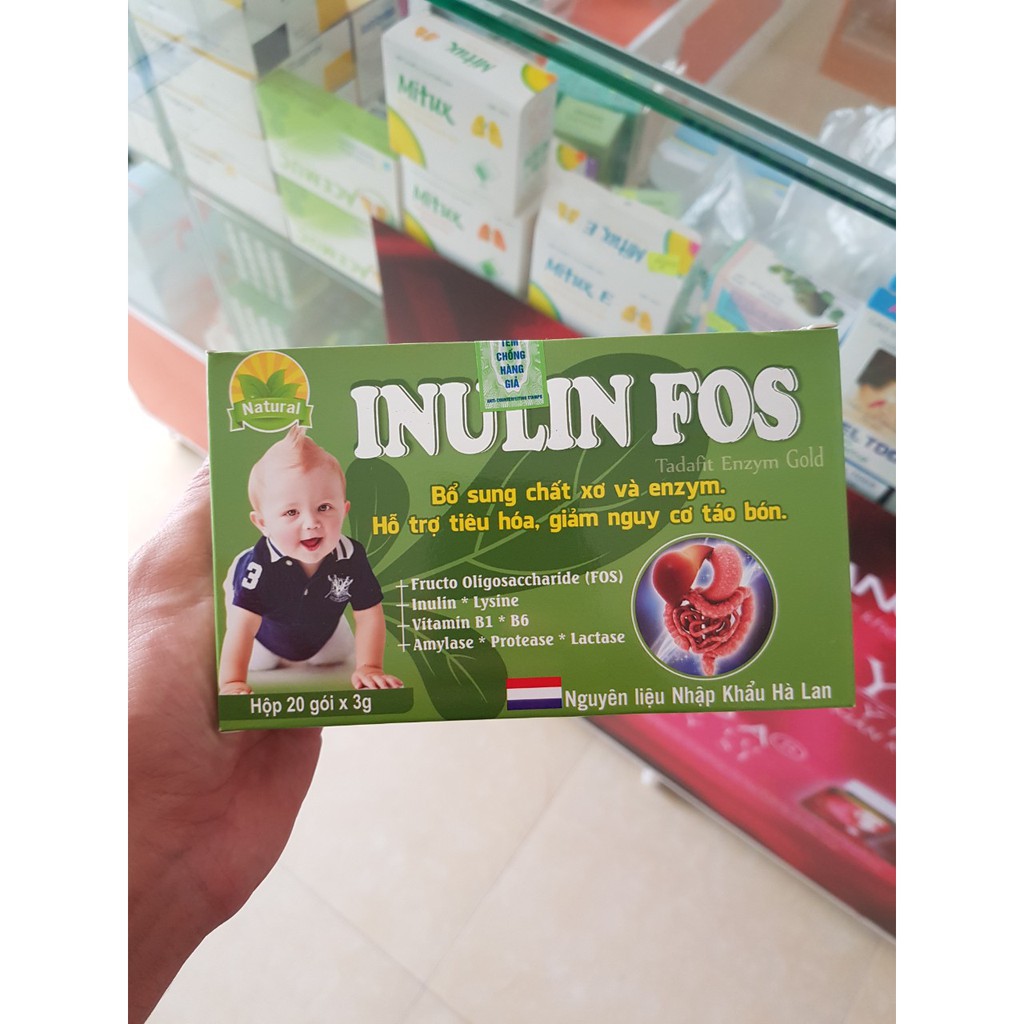 Inulin Fos - Bổ sung chất xơ và enzym, Hỗ trợ tiêu hóa và giảm nguy cơ ...