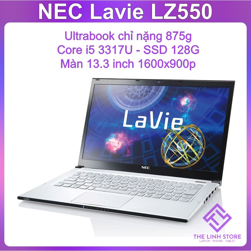 Laptop NEC Lavie LZ550 13.3 inch siêu nhẹ 875g - Core i5 3317U SSD 128G ...