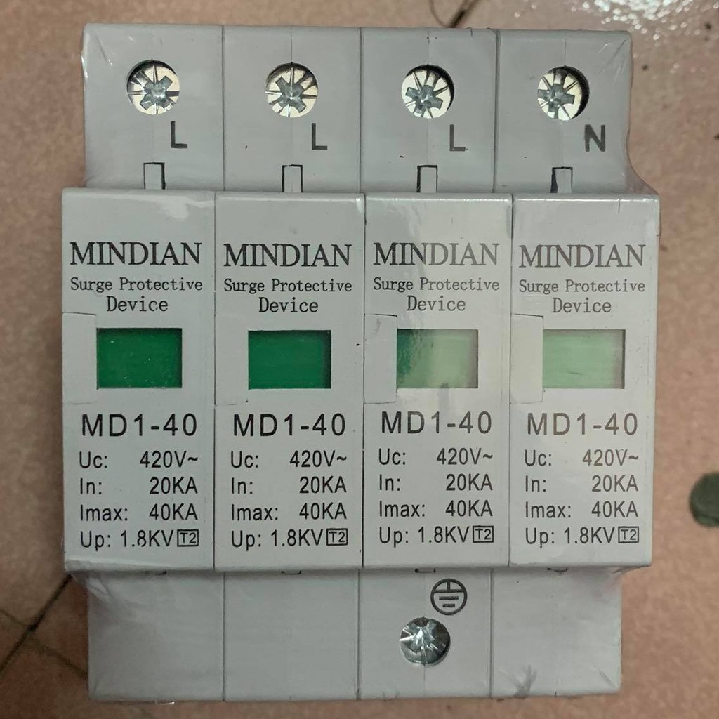 Chống sét lan truyền AC 3P+N 40kA Hãng MINDIAN | Shopee Việt Nam