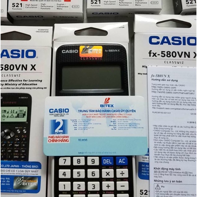 Máy Tính Casio FX580 VNX ( Chính Hãng) bảo hành 12 tháng 1 đổi 1 ...