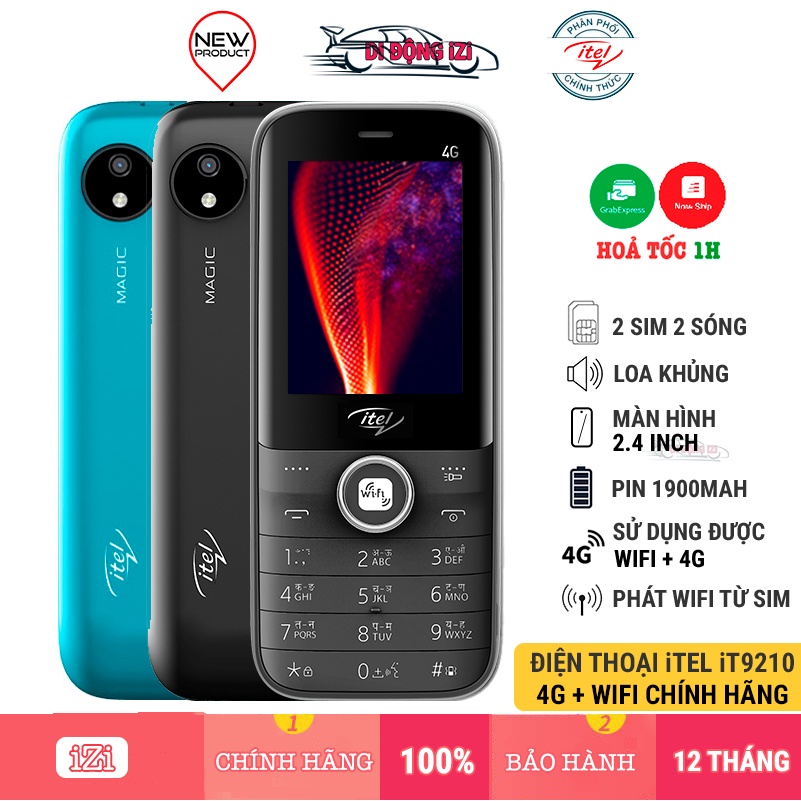 Điện Thoại iTel iT9210 4G - Bắt Wifi + Phát Wifi Từ Sim, Màn Hình Lớn, Pin Trâu 1900mAh, Lướt ...