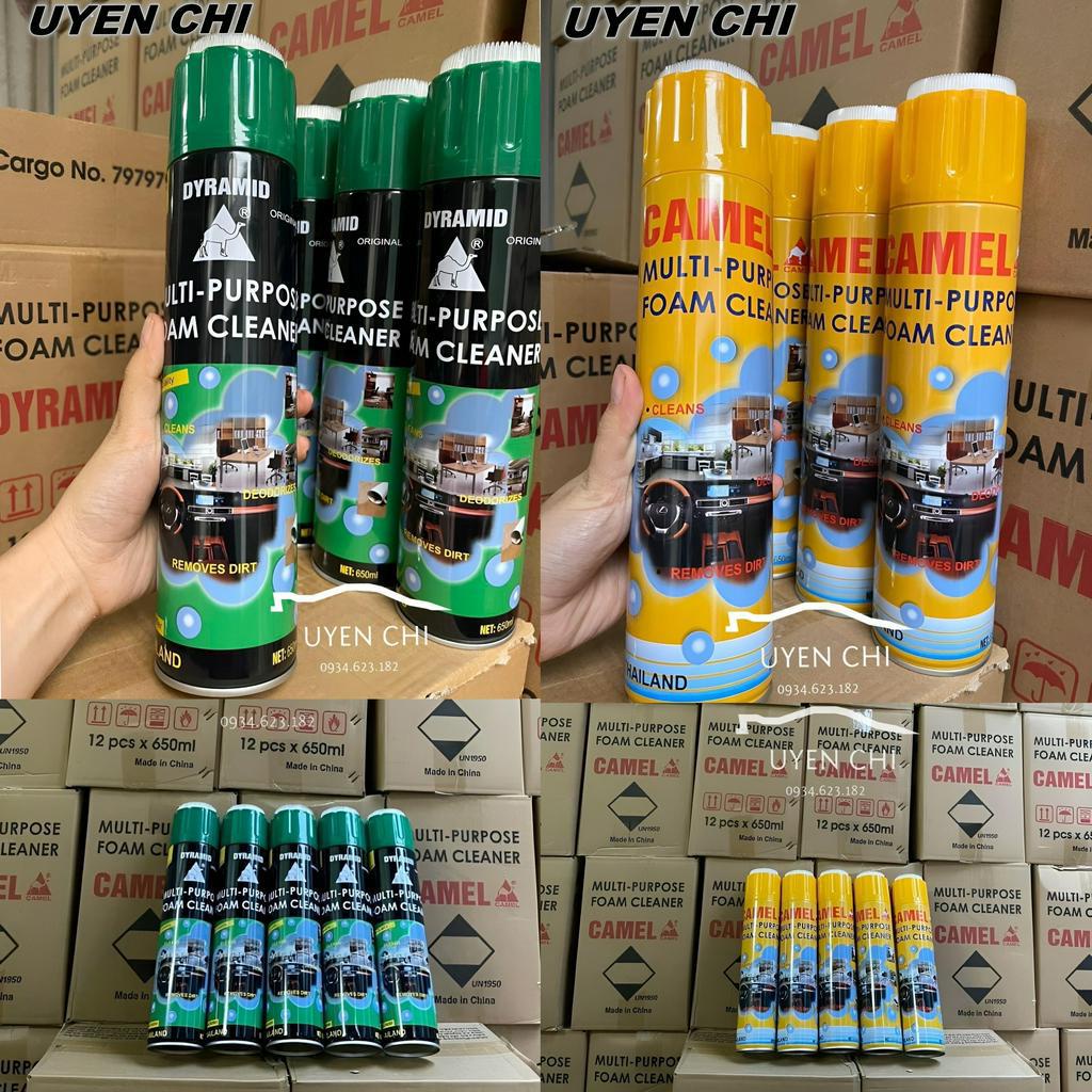 Chai xịt bọt vệ sinh đa năng nội thất, ghế da, trần nỉ ô tô DYRAMID ...