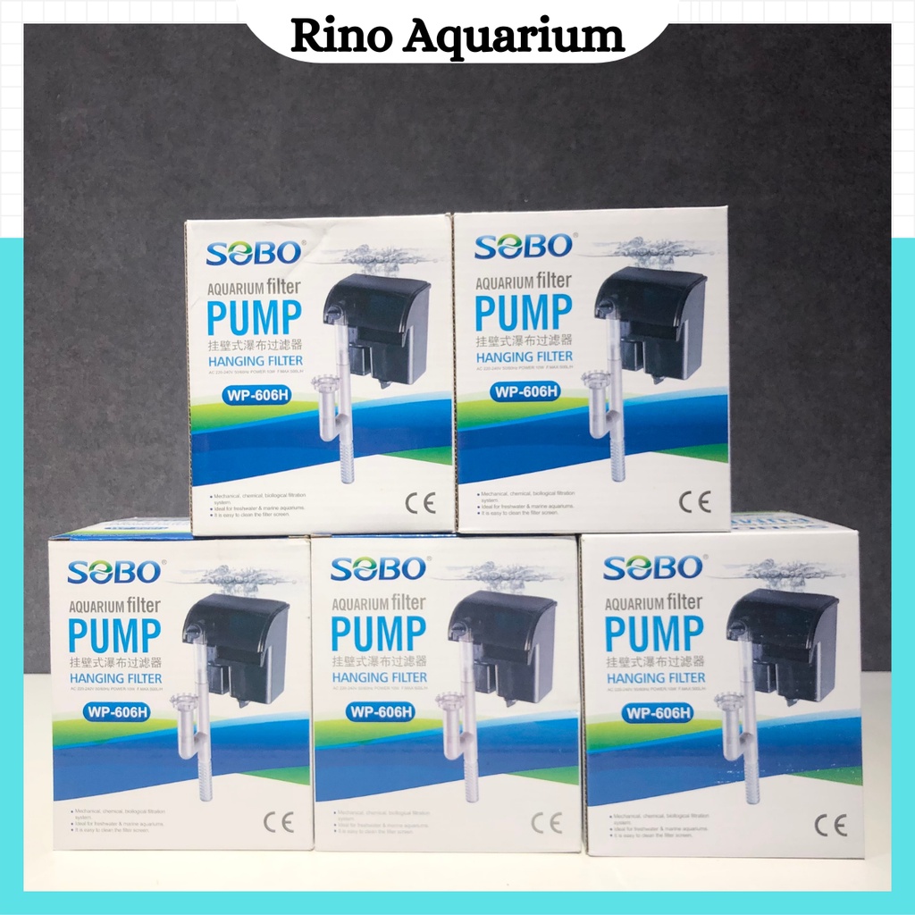 Lọc Thác Bể Cá Mini SOBO WP-606H | Máy Lọc Treo Dạng Thác Nước Cho Hồ ...
