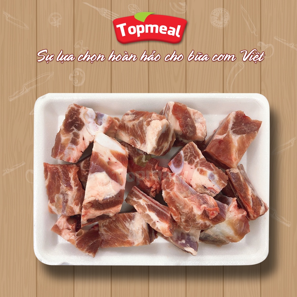 HCM - Sườn vai heo Topmeal (500g) - Thích hợp với các món nướng, rim ...