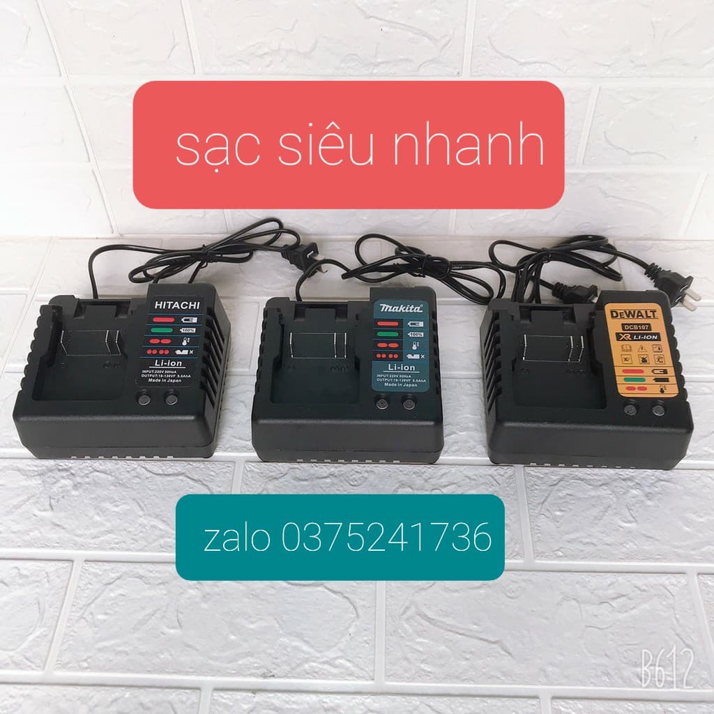 Sạc pin máy siết bulong,máy bắt vít,máy khoan - loai pin 10 cell pin ...