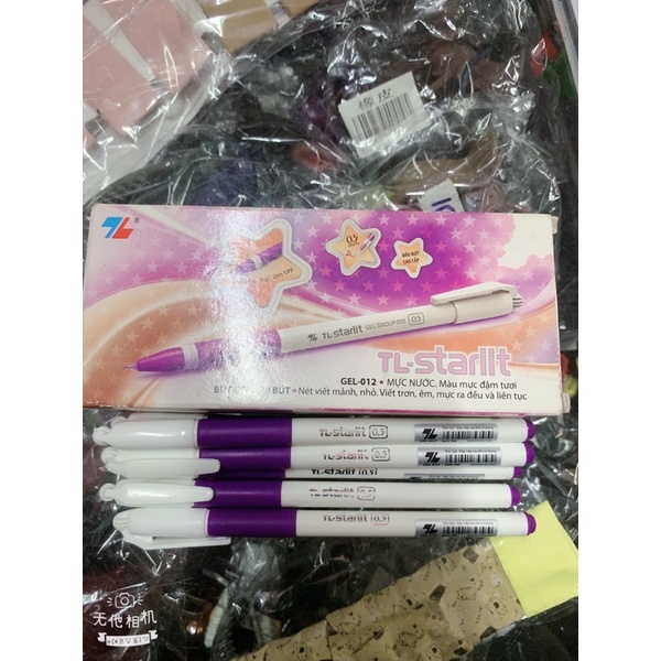 Bút dạ kim thiên long tím starlit( set 10 chiếc ) hàng chính hãng thiên ...