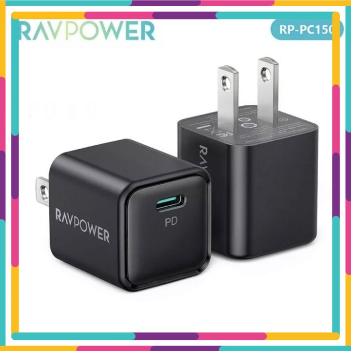 Sạc Nhanh 20W RAVPower PD Pioneer PR-PC150 USB-C Siêu Nhỏ Chính hãng ...